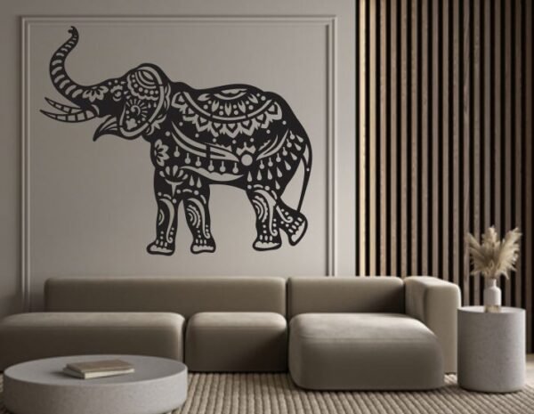 cnc plasma elephant vector dxf/svg design wall art – Makerbhawan