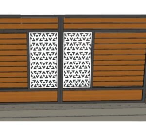Cnc plasma tringle grill main gate dxf/svg design – Makerbhawan