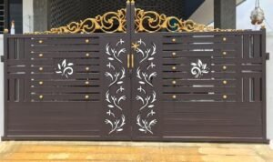 cnc plasma curl gate svg/dxf design – Makerbhawan