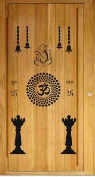 cnc plasma shubh labh with om chkra and ganesha door dxf/svg design ...