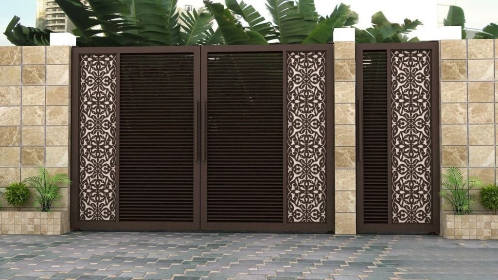 cnc curl plasma plate for gate dxf/svg design – Makerbhawan