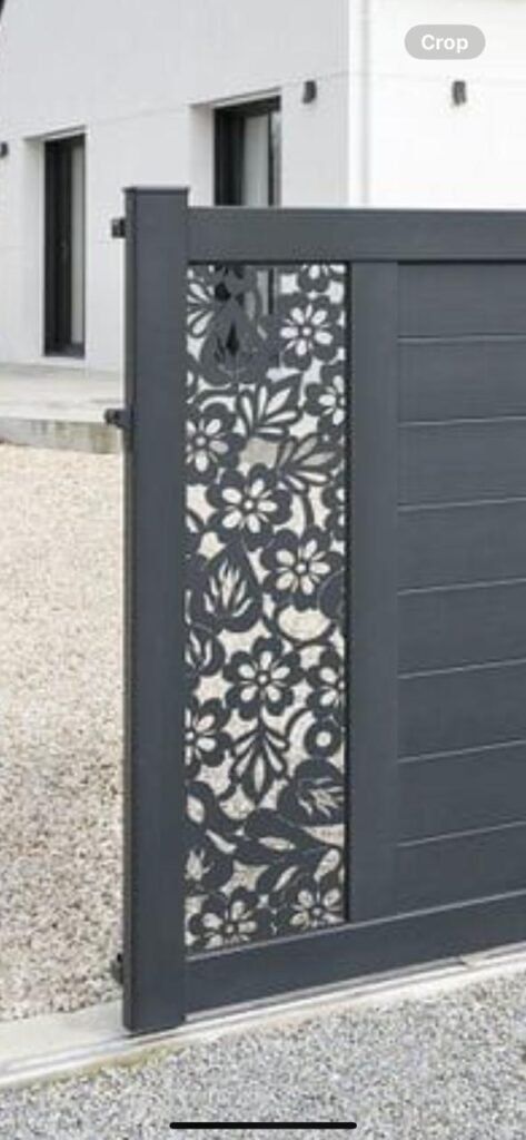 cnc leaf flowers gate dxf/svg design – Makerbhawan