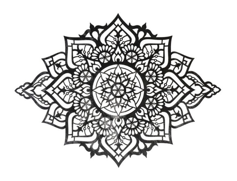 cnc round chakra wall art with krushnay vasudevay mantra dxf/svg design ...