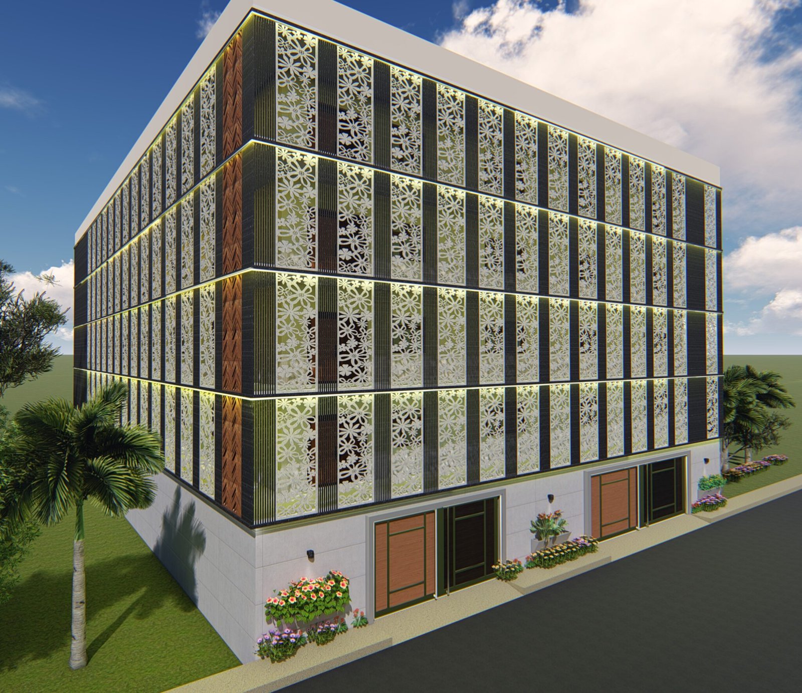 cnc flower elevation dxf/svg design – Makerbhawan