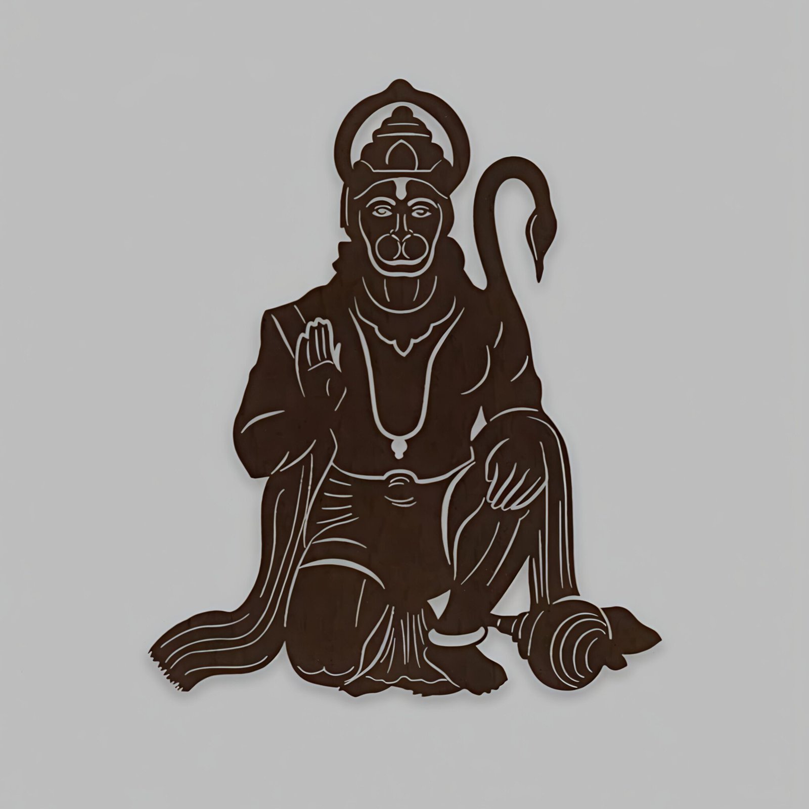 Cnc Lord Hanuman dxf/svg file – Makerbhawan