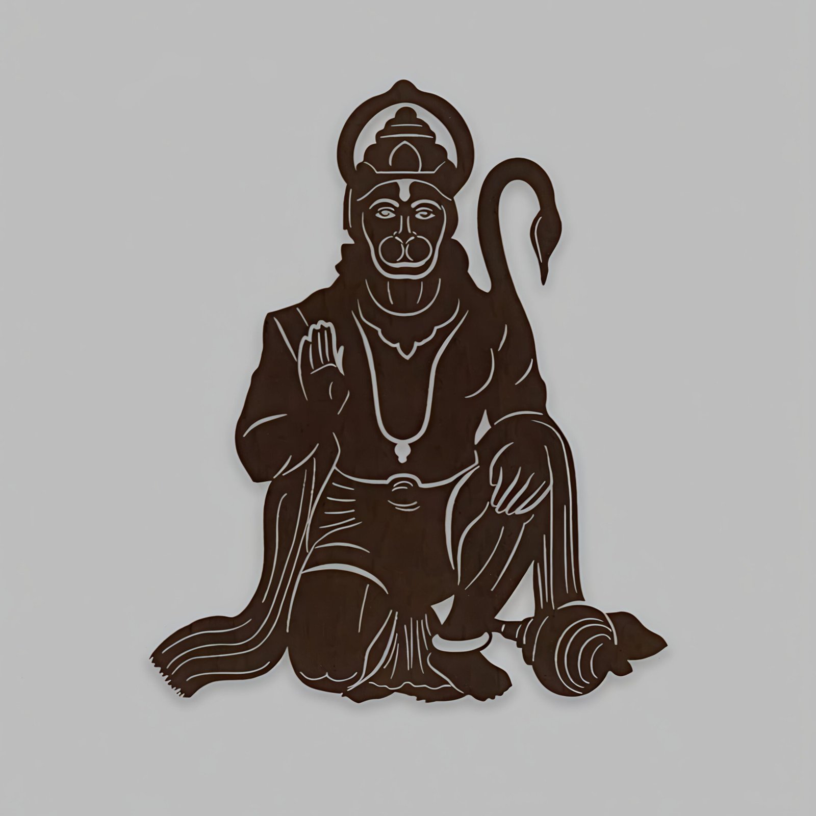 Cnc Lord Hanuman dxf/svg file – Makerbhawan