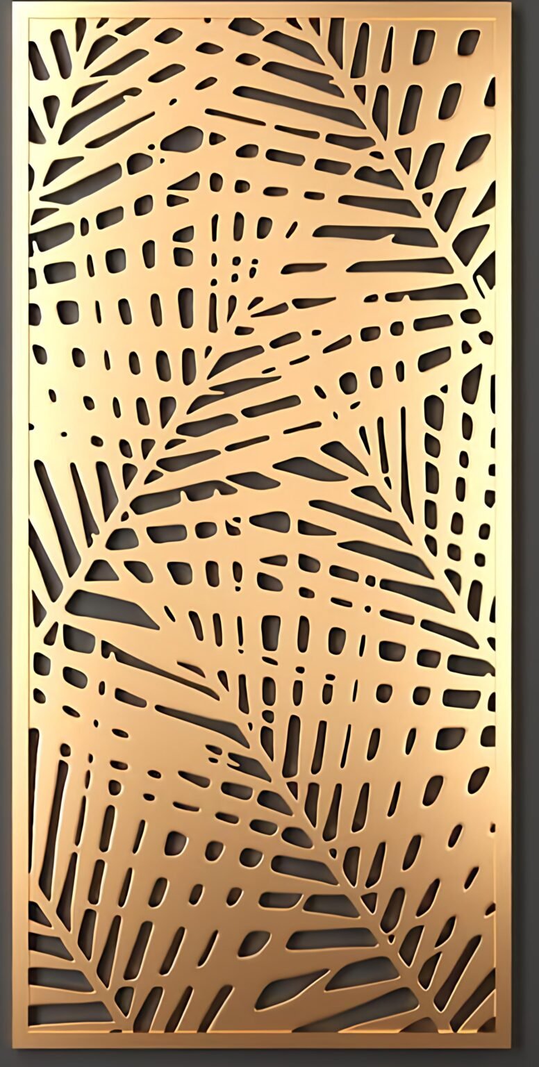 cnc Palm Tree Leaf Grill Design svg/dxf file – Makerbhawan