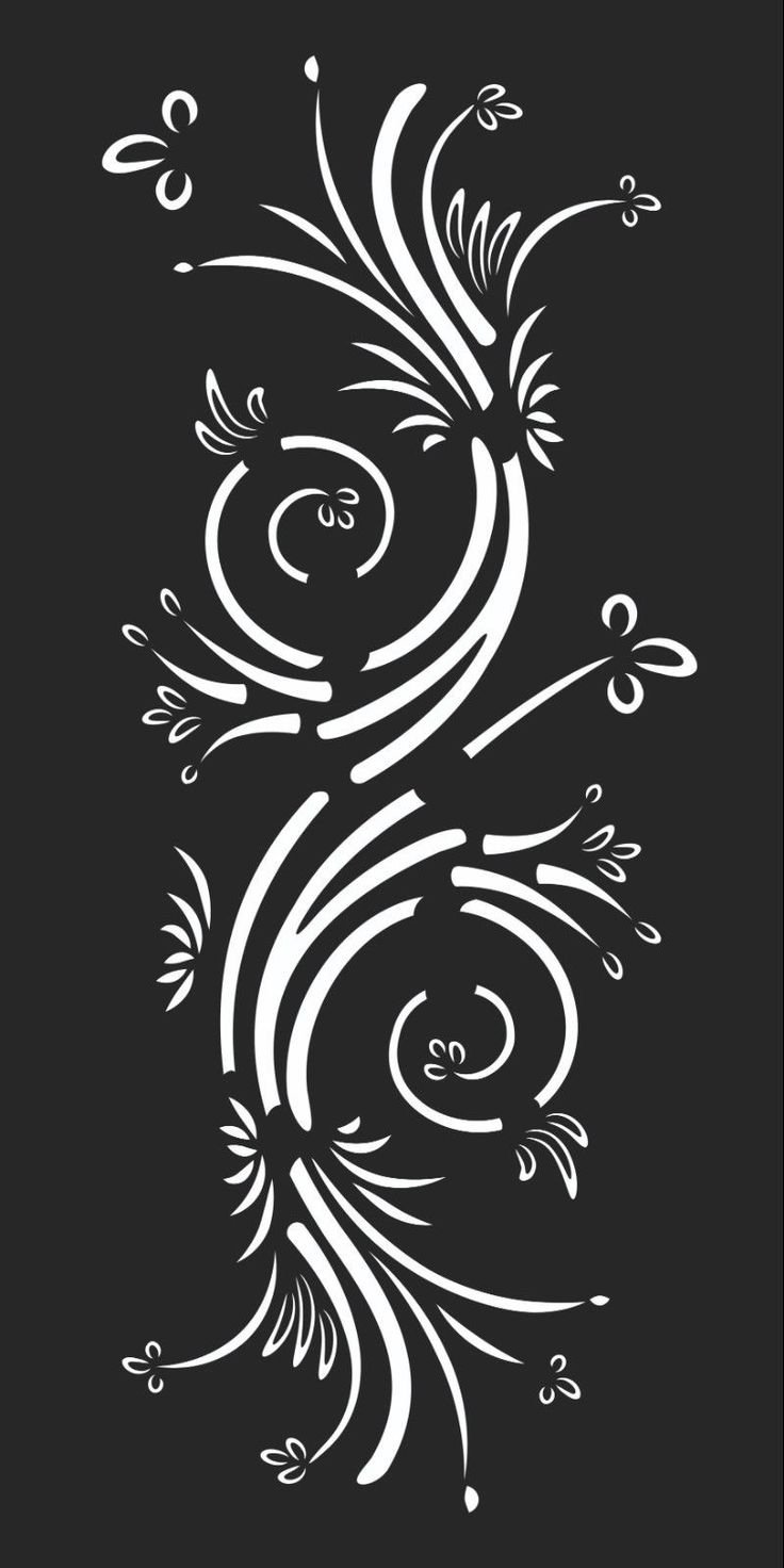 cnc curl with leaf jali svg/dxf file – Makerbhawan