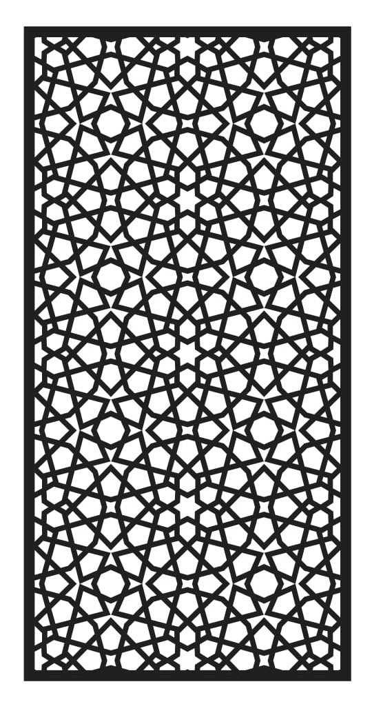 cnc Geometric Pattern Grill Design svg/dxf file – Makerbhawan