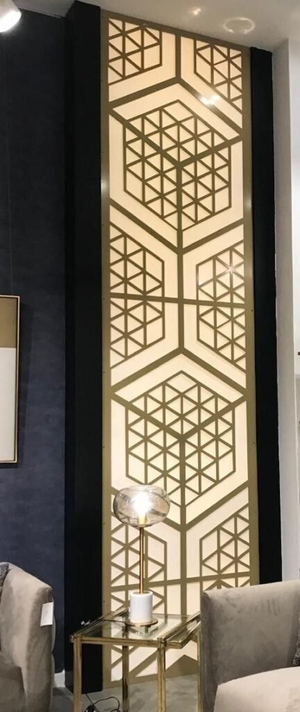 cnc Hexagonal and Triangular Cut Grill Design svg/dxf file – Makerbhawan